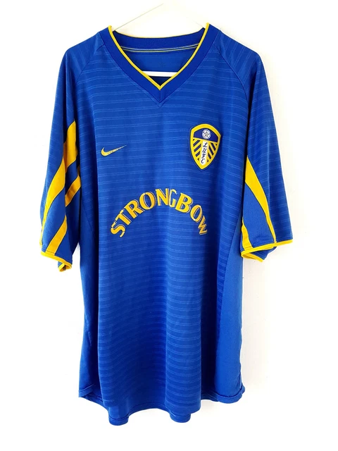 LEEDS UNITED AWAY Shirt 2001. XL. Original Nike. Blue Adults Football ...