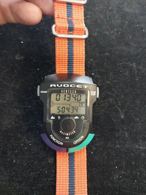 RARE WORKING AVOCET Vertech Altimeter - RUNS - New Battery. Excellent ...