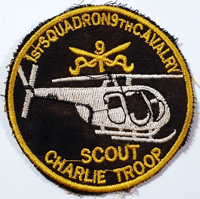 CHARLIE TROOP 1ST Squadron 9th Cavalry Vietnam War Era Patch Badge £16. ...