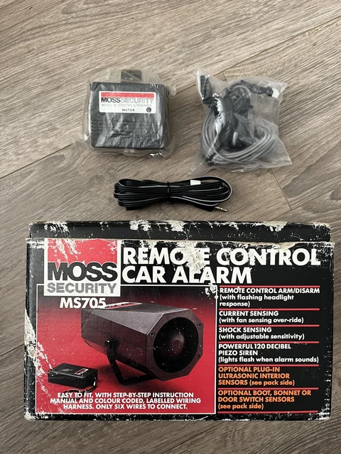 MOSS MS705 CAR alarm security system comes with ms704 ultrasonics ...
