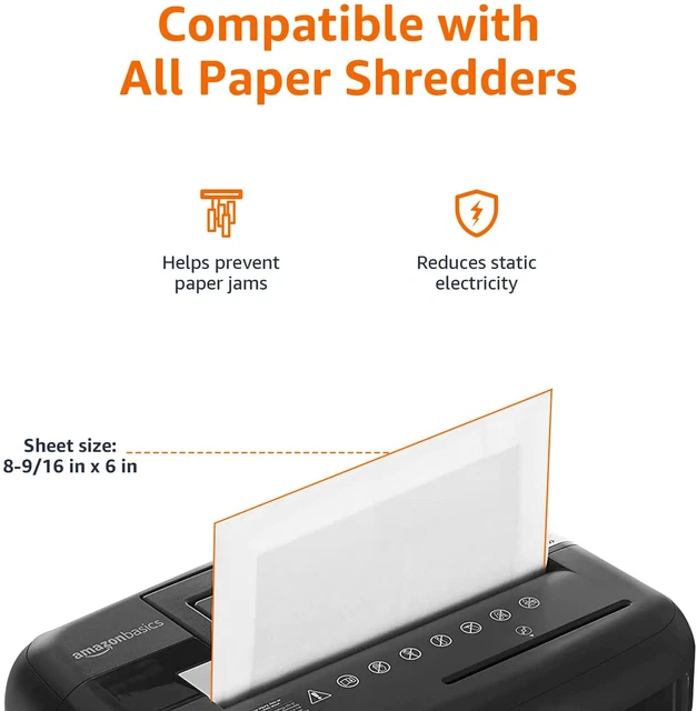 PAPER SHREDDER SHARPENING & Lubricant Oil Sheets - Pack of 24 $46.56 ...