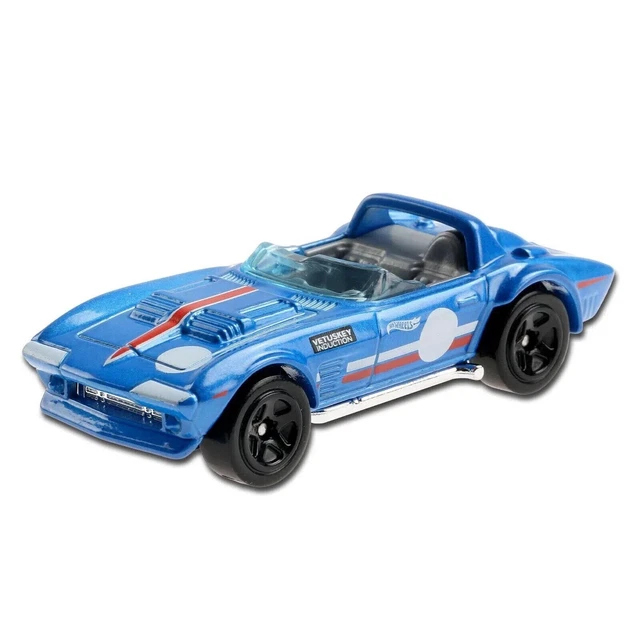 HOT WHEELS BLUE Corvette Grand Sport Roadster Kids Model Diecast Toy ...
