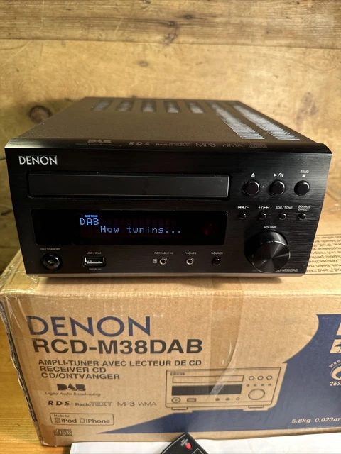DENON RCD-M38DAB MINI HiFi - CD/MP3 Player, USB, DAB/FM/AM Inc Remote ...