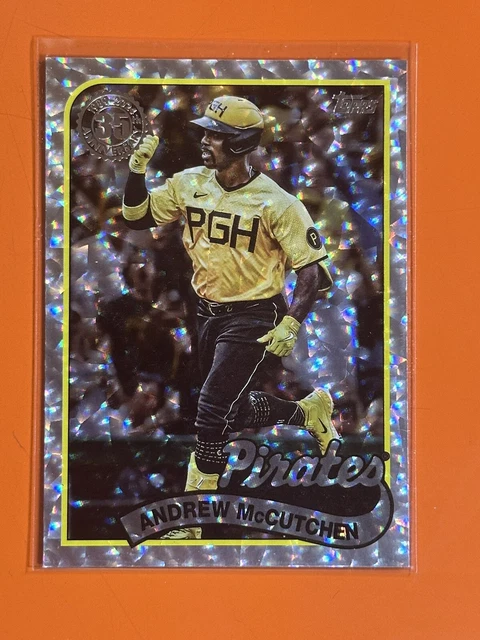 ANDREW MCCUTCHEN 2024 Topps Series 1 1989 Lamina argento crepitio #89B ...
