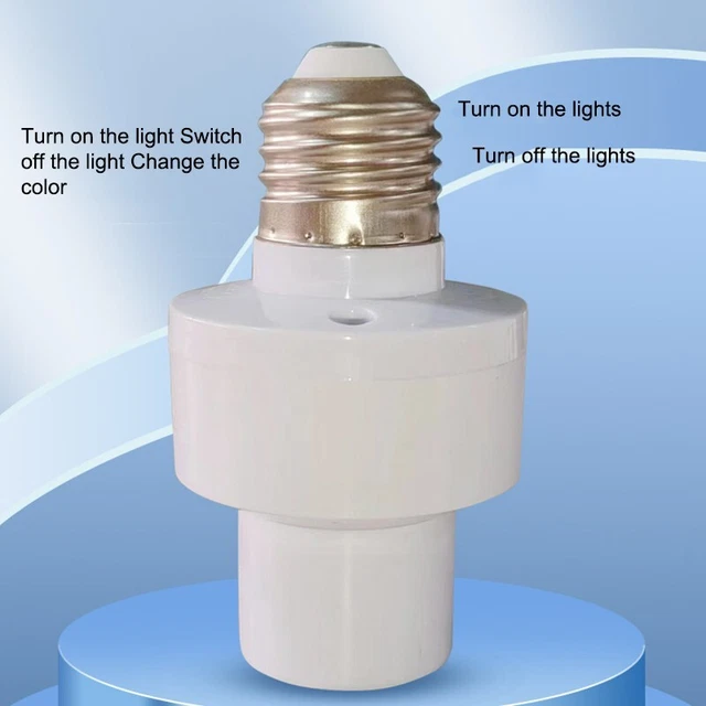STREAMLINED DESIGN FOR E27 Socket Smart Bulb Adapter with For Voice ...