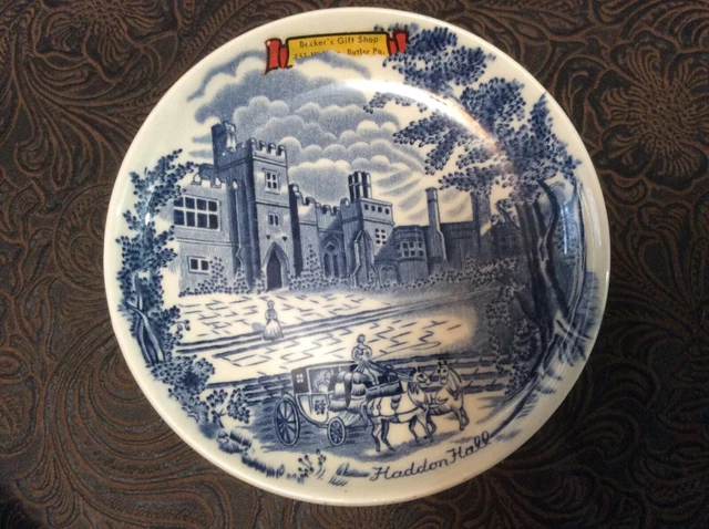 OLD JOHNSON BROS CHINA'HADDON HALL'4”DISH~ENGLAND OLD CASTLE~Becker’s ...