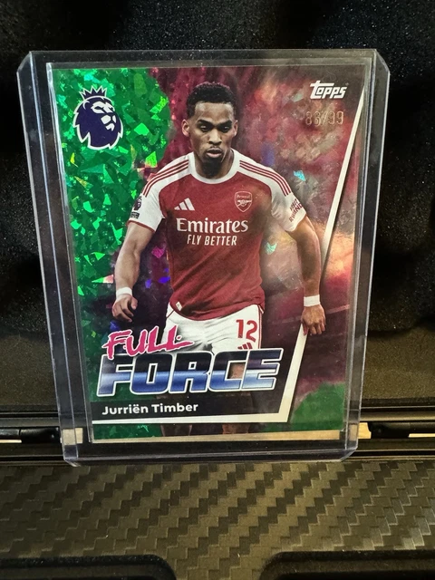 JURRIEN TIMBER TOPPS 2026 Premier League Full Force Numbered /99 £5.43 ...