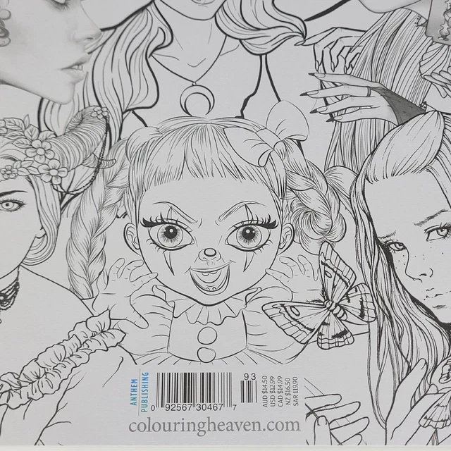 Bad Girls Special Adult Coloring Book Colouring Heaven 40 Designs By 11 Artists £1334 Picclick Uk