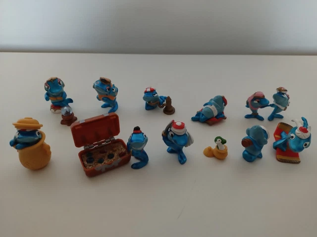 KINDER SORPRESE SQUALI babà Serie Completa Senza cartine, MANCA TAPPETO ...