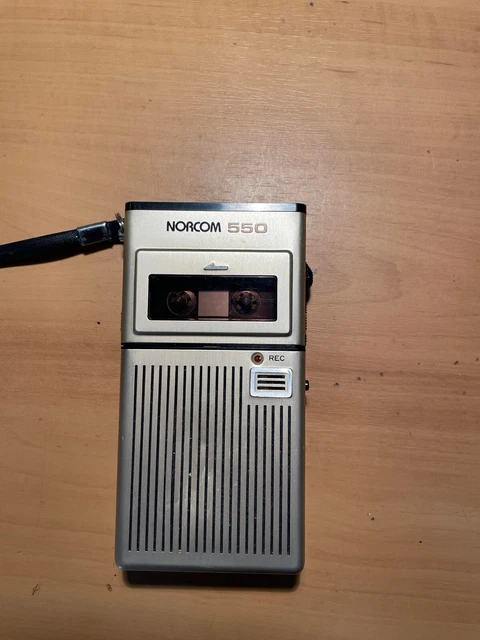 VINTAGE NORCOM 550 Mini Cassette Tape Voice Recorder with Pouch - Made in Japan $20.30 - PicClick AU