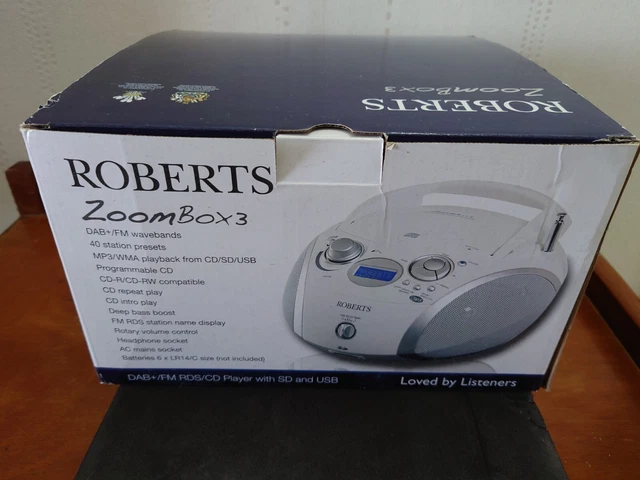 ROBERTS ZOOM BOX 3 DAB Radio/CD/USB/SD £20.00 - PicClick UK