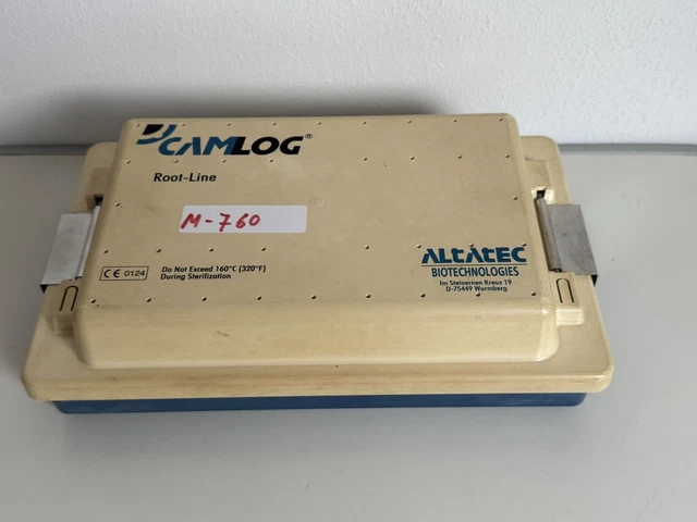 CHIRURGIE IMPLANTAT KASSETTE Root Line camlog Implantologie Surgery Kit ...