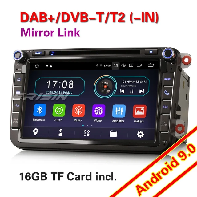 ANDROID 9.0 DAB+AUTORADIO GPS NAVI DVD PASSAT GOLF TIGUAN POLO AMAROK ...