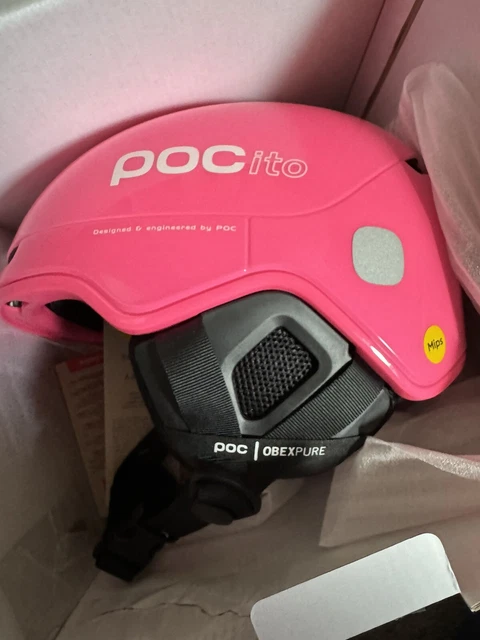 POC POCITO OBEX MIPS Fluorescent Pink Kids Ski Snow Helmet M-L 55-58cm ...