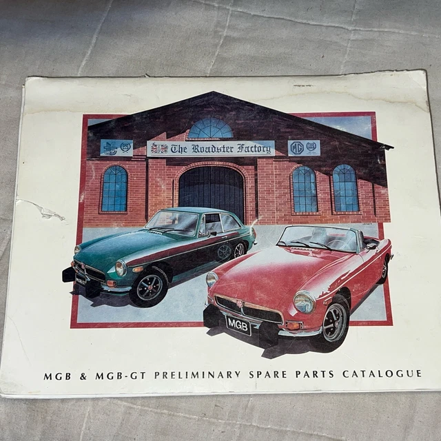 1992 MGB/MGB-GT PRELIMINARY Spare Parts Catalogue from The Roadster ...