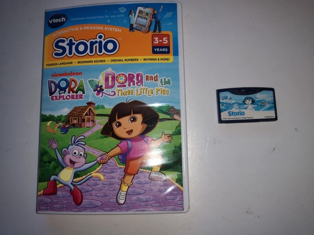 VTECH STORIO DORA THE EXPLORER Dora and the Three Little Pigs E-READING ...