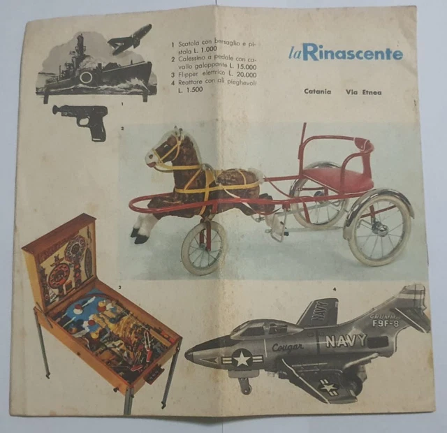 CATALOGO D'EPOCA GIOCATTOLI Vintage La Rinascente Giordani Ingap Lenci Furga... EUR 50,00 ...