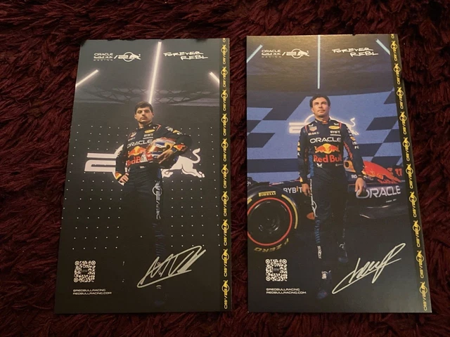 RED BULL RACING F1 Official Driver Cards 2024, x2 - Max Verstappen ...