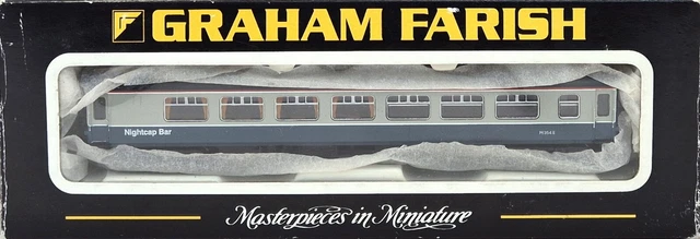 GRAHAM FARISH 374-241 Mk1 BSP Pullman Nightcap Bar Coach BR Blue & Grey ...