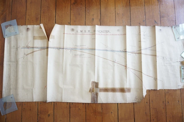 LMS DONCASTER ROSSINGTON Colliery Signalling Railway Plan Diagram Map ...