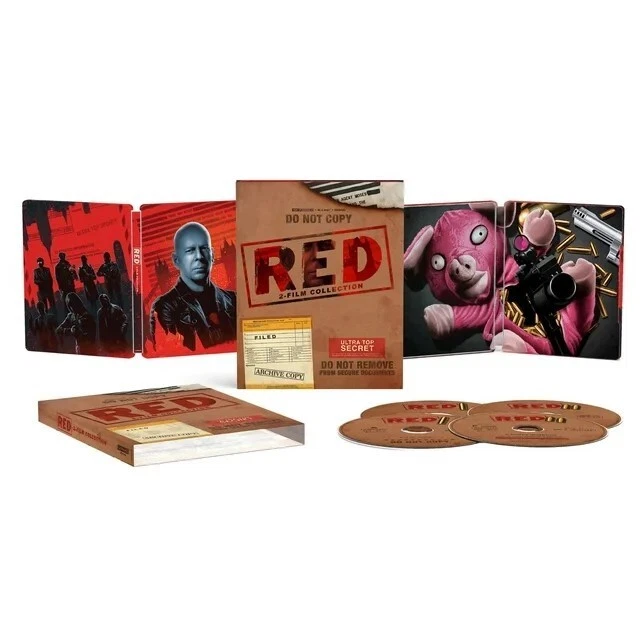 RED 2-FILM COLLECTION (U.S. EXCLUSIVE STEELBOOK 4K Ultra HD +Blu-ray ...