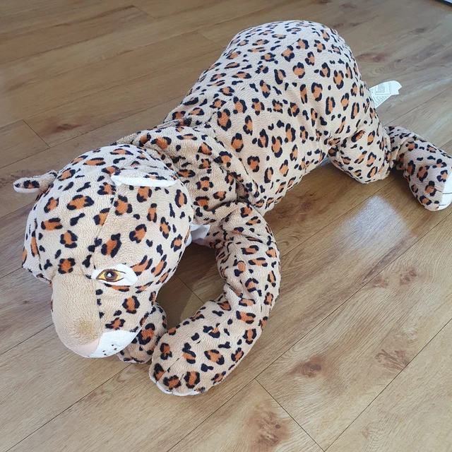 IKEA MORRHAR LARGE Leopard Big Cat Soft Toy 60cm Jaguar Cuddly Toy ...