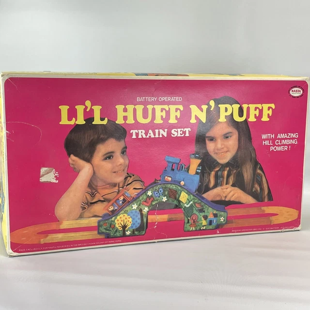 LIL HUFF N puff train set vintage toy train set NASTA $21.99 - PicClick