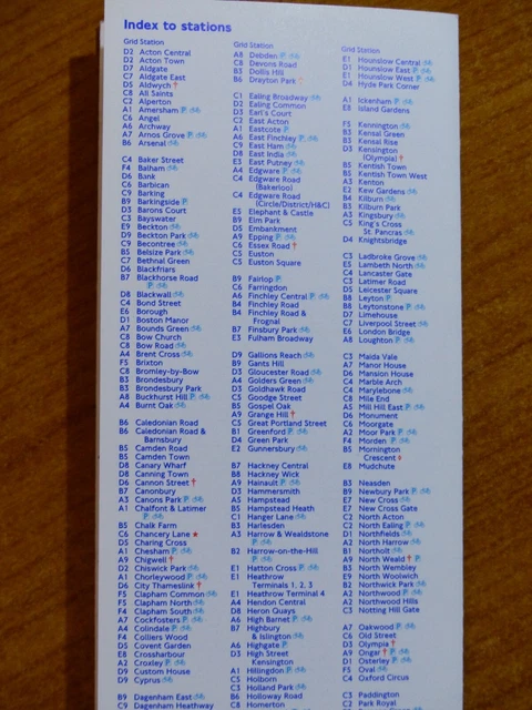 LONDON UNDERGROUND TUBE Map / Journey Planner May 1994 £1.09 - PicClick UK