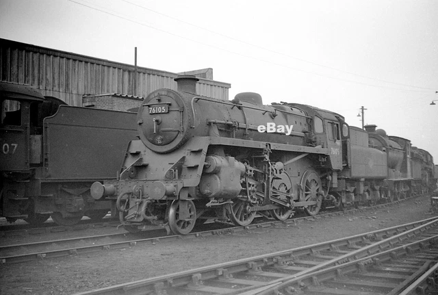 RAILWAY STEAM NEGATIVE Standard 4 76105 Bathgate 29/3/64 + Copyright £4 ...