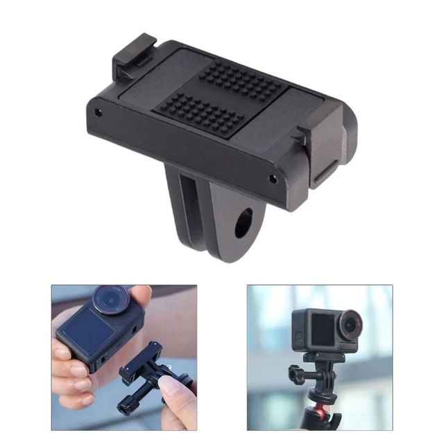 SECURE CAMERA BASE Quick Release Adapter Mount for Action Camera 4/3 ...
