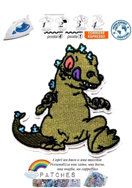 TOPPA TERMOADESIVA REPTAR The Rugrats Patch movie badge iron on dinosaur écusson EUR 6,38 ...