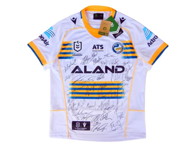 SIGNED 2024 PARRAMATTA Eels NRL Rugby League Jersey - Proof COA - 36 ...