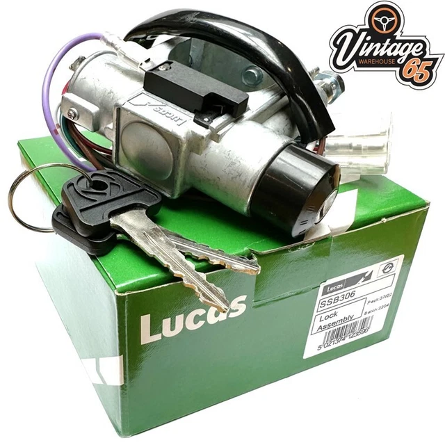 CLASSIC MG GENUINE Lucas Ignition Switch Steering Lock Barrel & 2 Keys BHM7144X £49.95 - PicClick UK