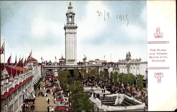 CARTOLINA CHICAGO ILLINOIS USA, The Plaza, Tower, White City - 4136049 ...