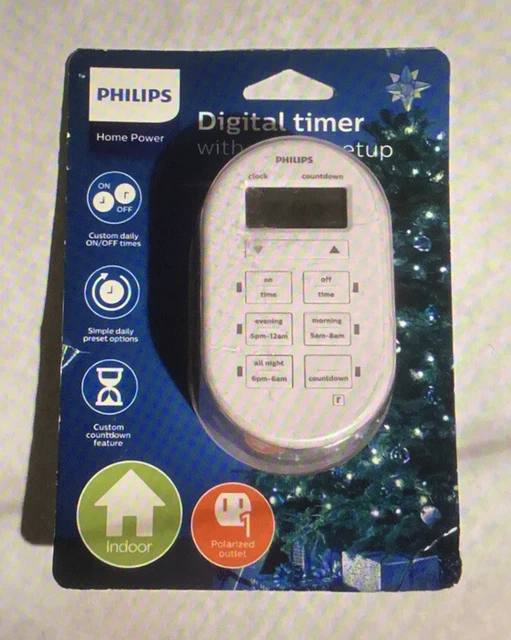 PHILIPS HOME POWER Digital Timer With Simple Setup $13.00 - PicClick