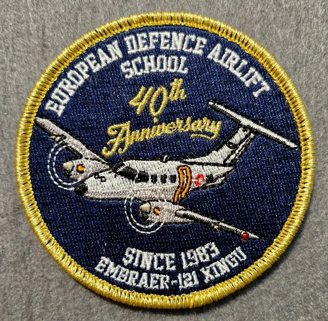 FRENCH AIR FORCE Xingu Squadron 40th Anniversary Patch with Velkro £5. ...