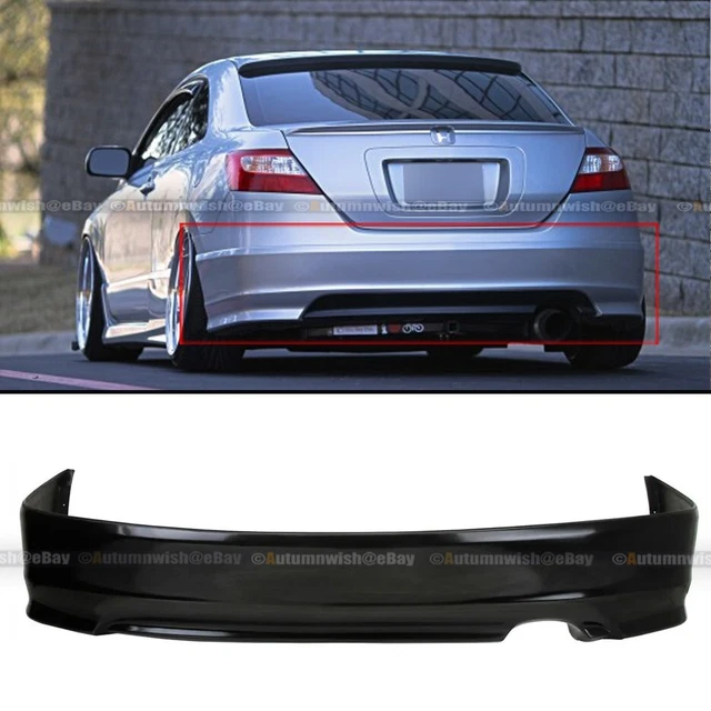 FIT 06-11 HONDA Civic 2Dr Coupe HFP Style Unpainted Rear Bumper Lip $249.02 - PicClick CA