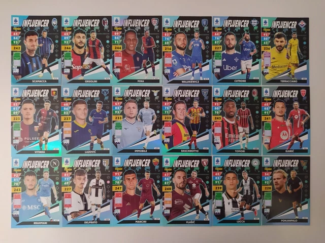 PANINI CALCIATORI ADRENALYN 2024-25 2025 Set Completo Influencer 18 Card EUR 14,00 - PicClick IT