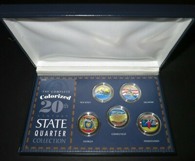 The Complete Colorized 20Th Century State Quarter Collection FOR SALE ...