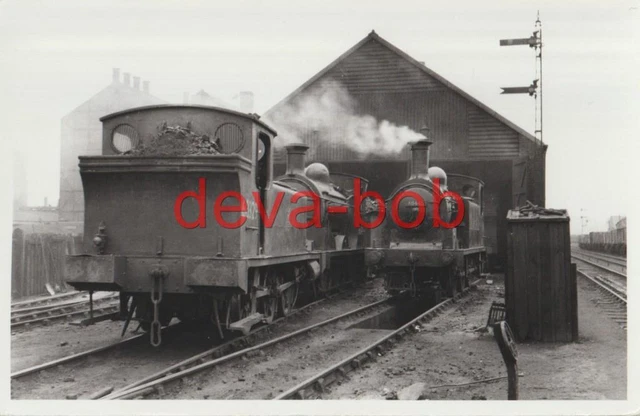 RAILWAY PHOTO LNER J88 68329 J83 68445 Kipps Shed 1953 NBR 0-6-0T Loco ...