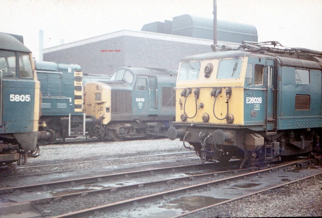 ORIGINAL 35MM SLIDE: Class 76, Class 31, Class 37, Class 08 @ Doncaster ...
