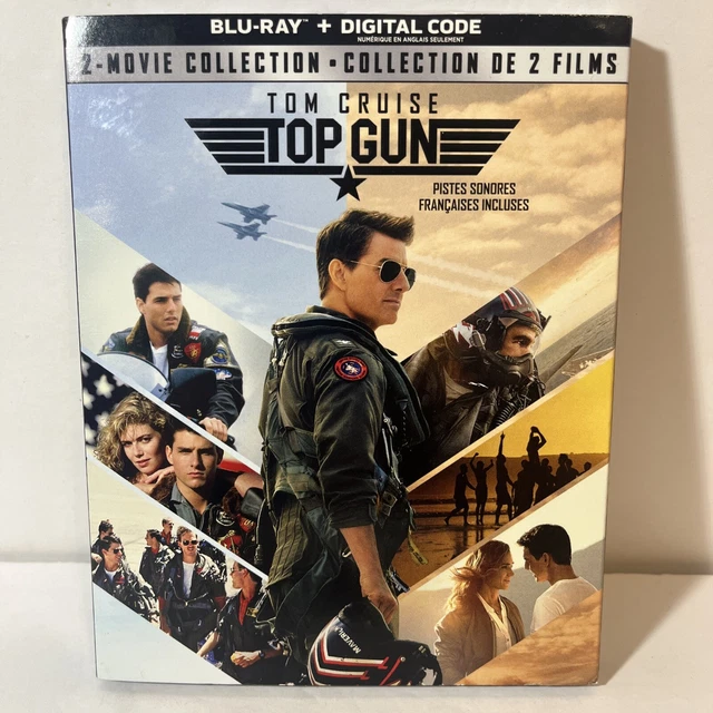 TOP GUN 2-MOVIE Collection Blu-Ray + Digital Code 2022 W/ Slipcover NEW ...