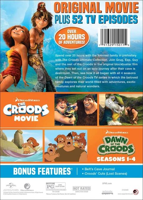 THE CROODS ULTIMATE Collection (DVD) Nicolas Cage Dan Milano A.J ...