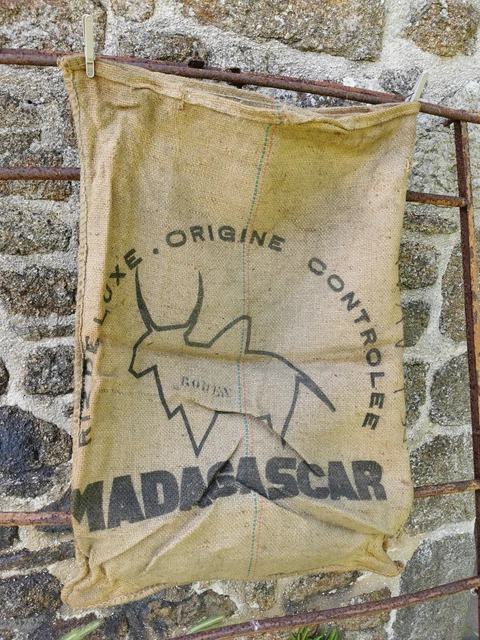 ANCIEN SAC EN Toile De Jute Riz De Luxe Origine Controlee Madagascar ...