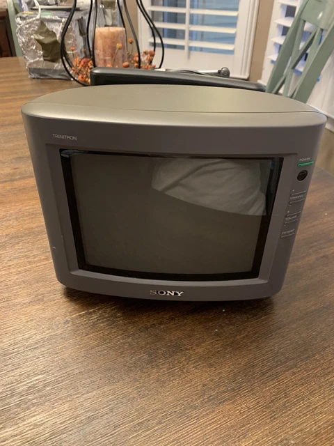 1989 SONY TRINITRON Retro Gaming Color TV KV-8AD10 Tested Working No ...