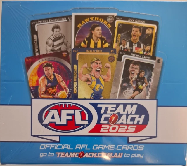 AFL TEAMCOACH 2025 Game Footy Card Packs - Box of 36 Packs $145.00 ...