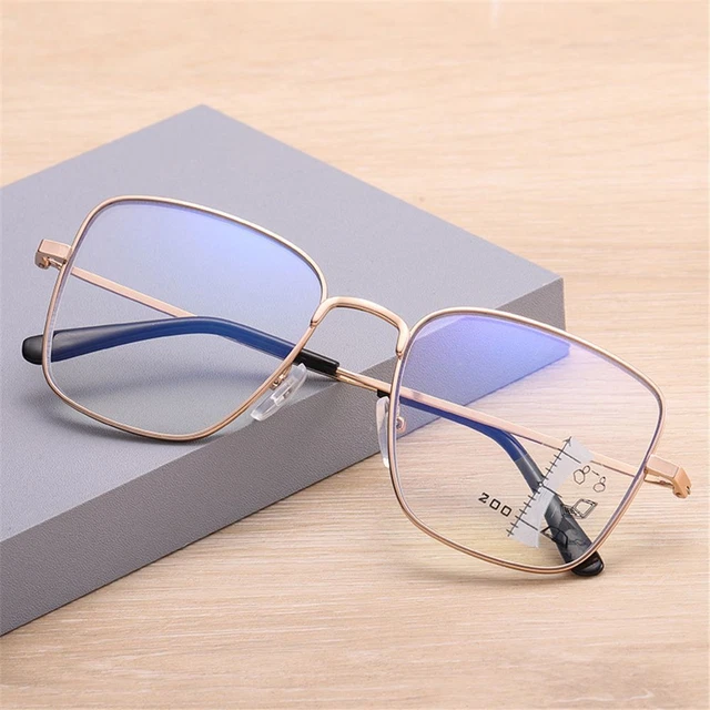 METAL READING GLASSES Presbyopia Glasses Computer Goggles Readers ...