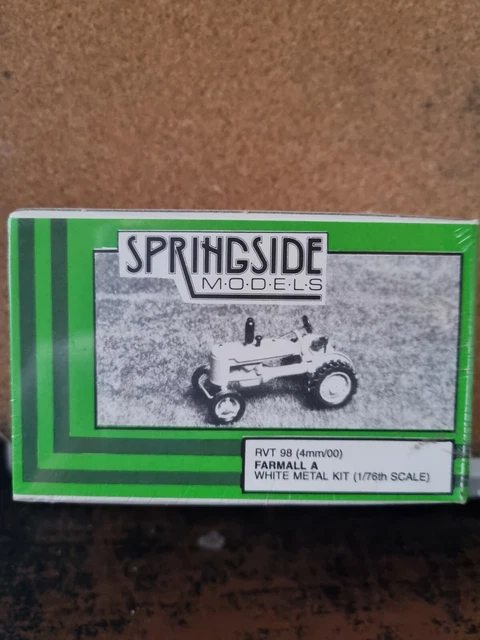 1/76 OO scale Springside Models FARMALL A Tractor white metal kit £25. ...