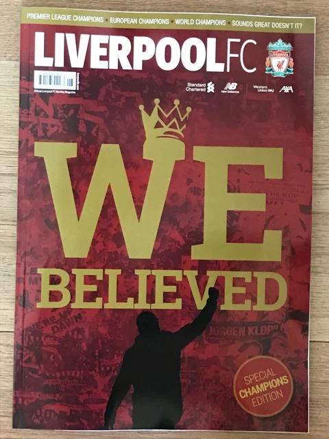 LIVERPOOL FC WE Believed Official Magazine aug.2020 - League Champions ...