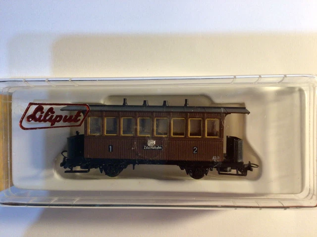 LILIPUT HOE NARROW gauge 2 axle coach Zillertalbahn in original box £32 ...